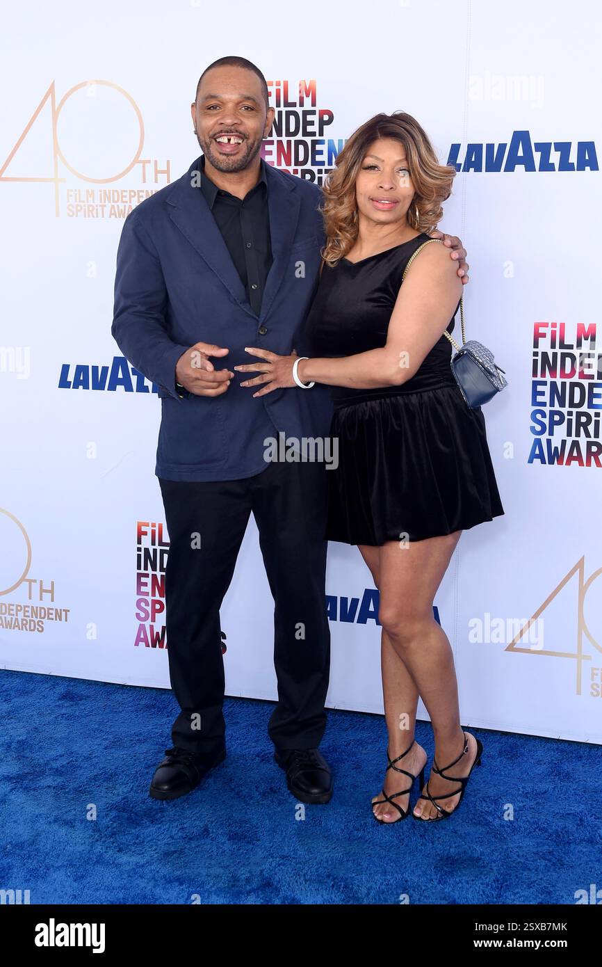 Clarence Maclin mit Begleitung bei der 40. Verleihung der Film ...