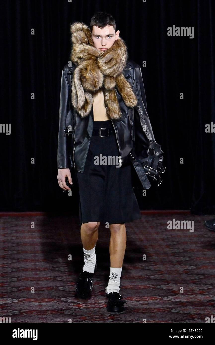A model is seen on the runway during the Simone Rocha Ready to Wear ...