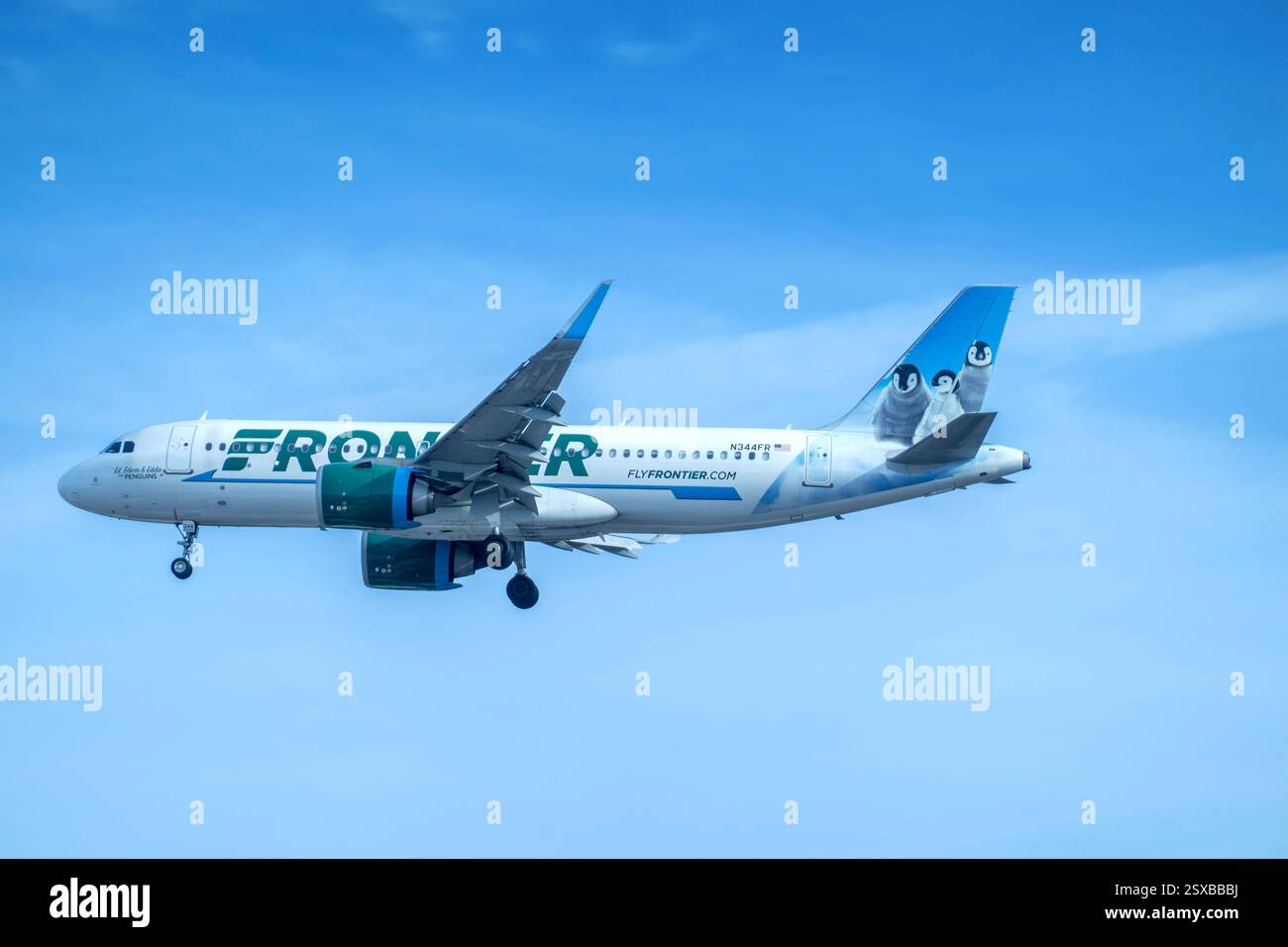 Frontier Airline Airbus A320neo With Tail Painting Of Ed, Edwin And ...