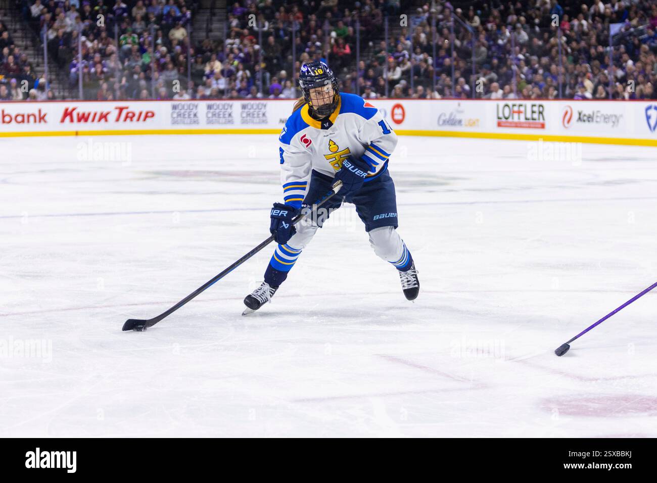 St. Paul, Minnesota, USA. 23rd Feb, 2025. Toronto Sceptres forward ...