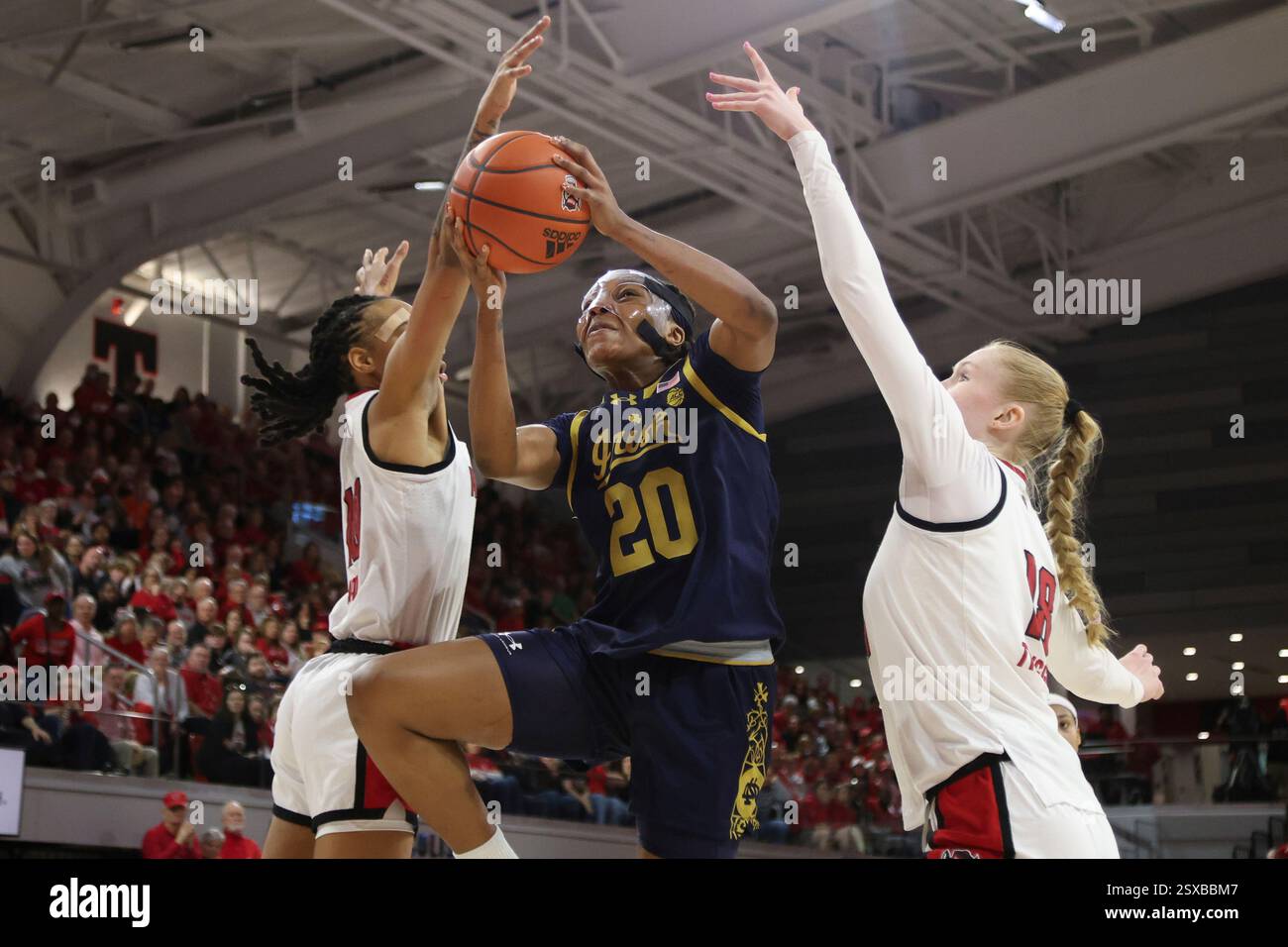 RALEIGH, NC - FEBRUARY 23: Notre Dame Fighting Irish forward Liatu King ...