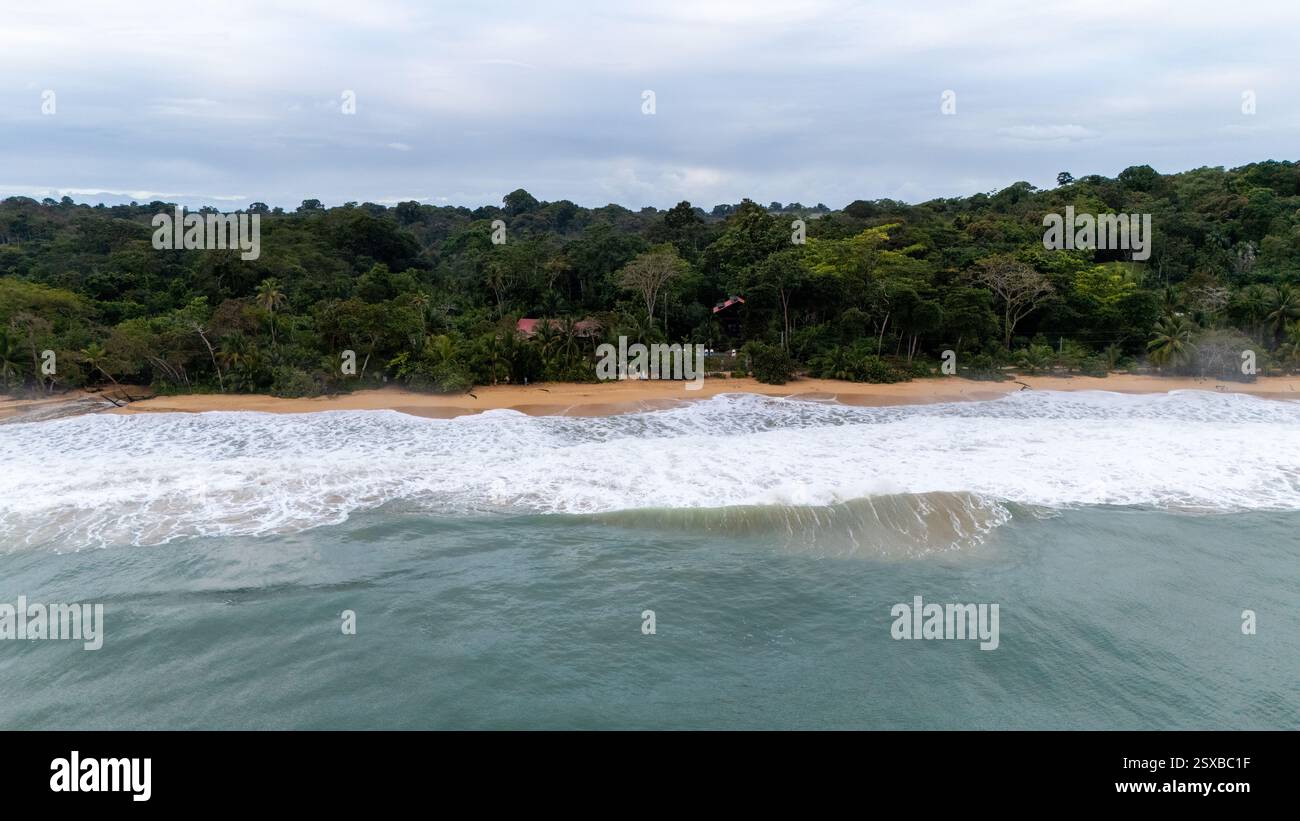 Drone Aerial view at sunrise of the beautiful Oasis Bluff Beach hotel ...