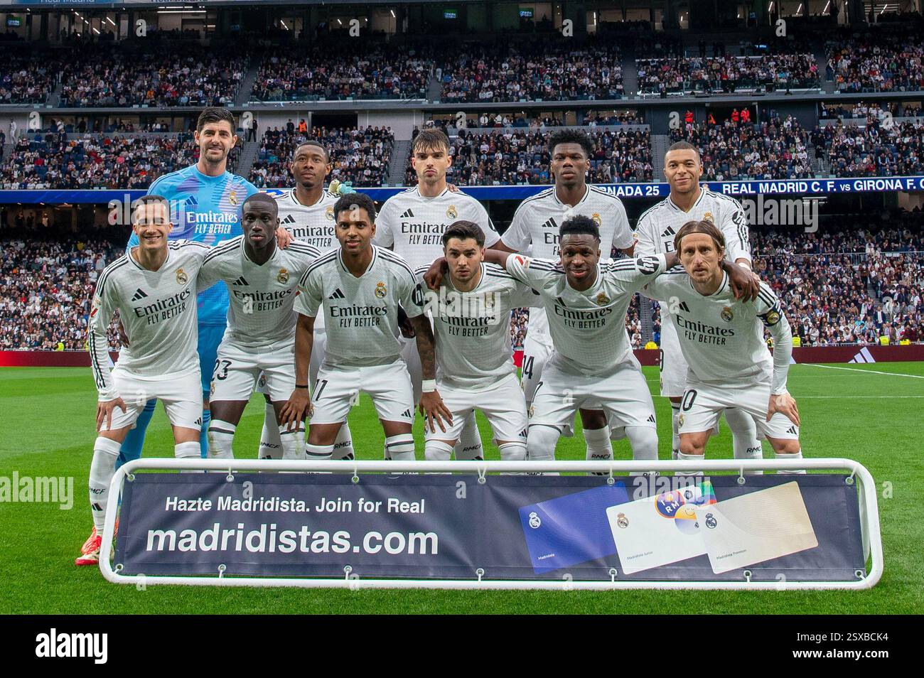 February 23, 2025, Madrid, Madrid, Spain: REAL MADRD starting eleven ...