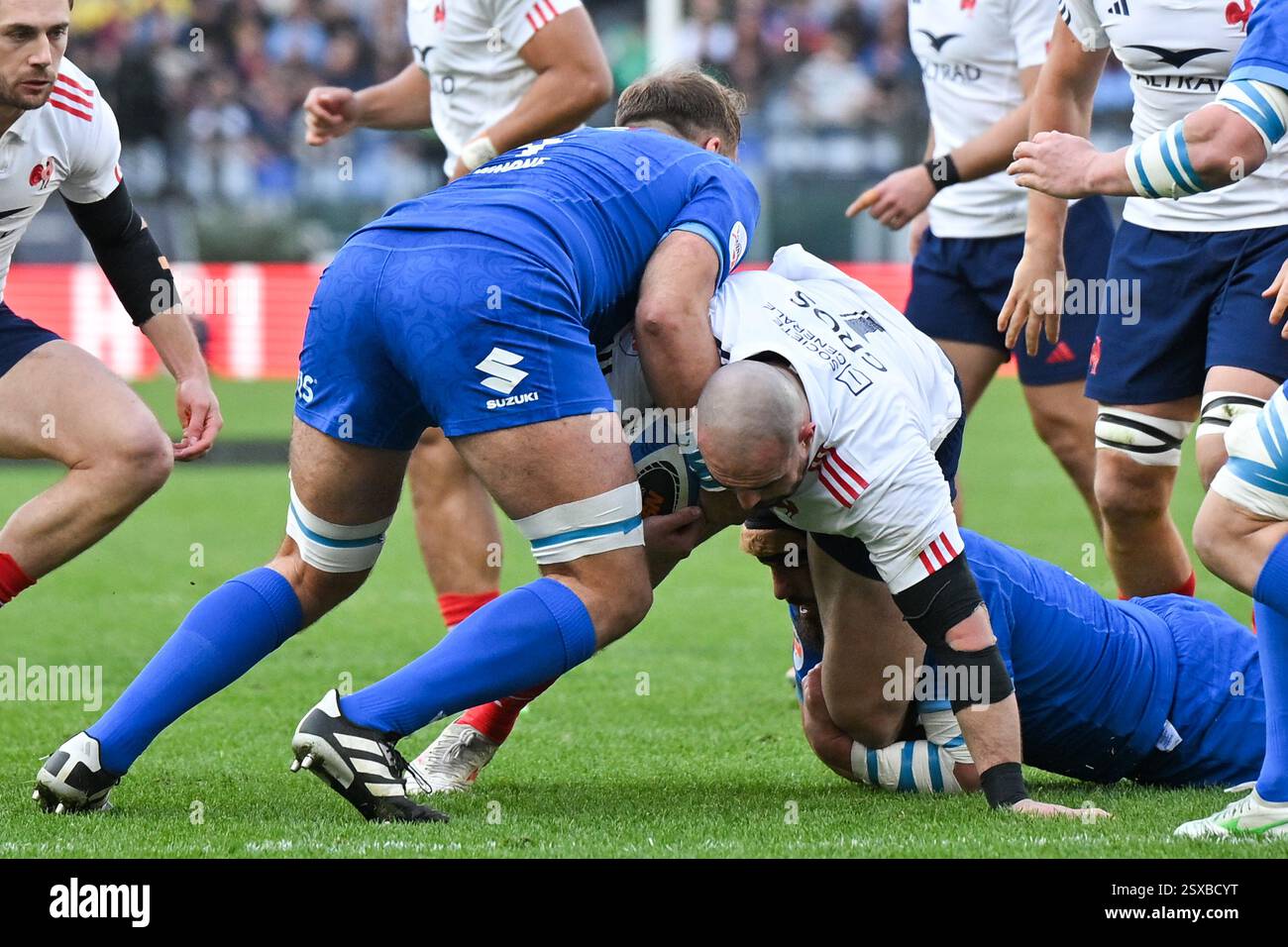 Rome, Lazio. 23rd Feb, 2025. Niccolo Cannone of Italy, Juan-Baptiste ...