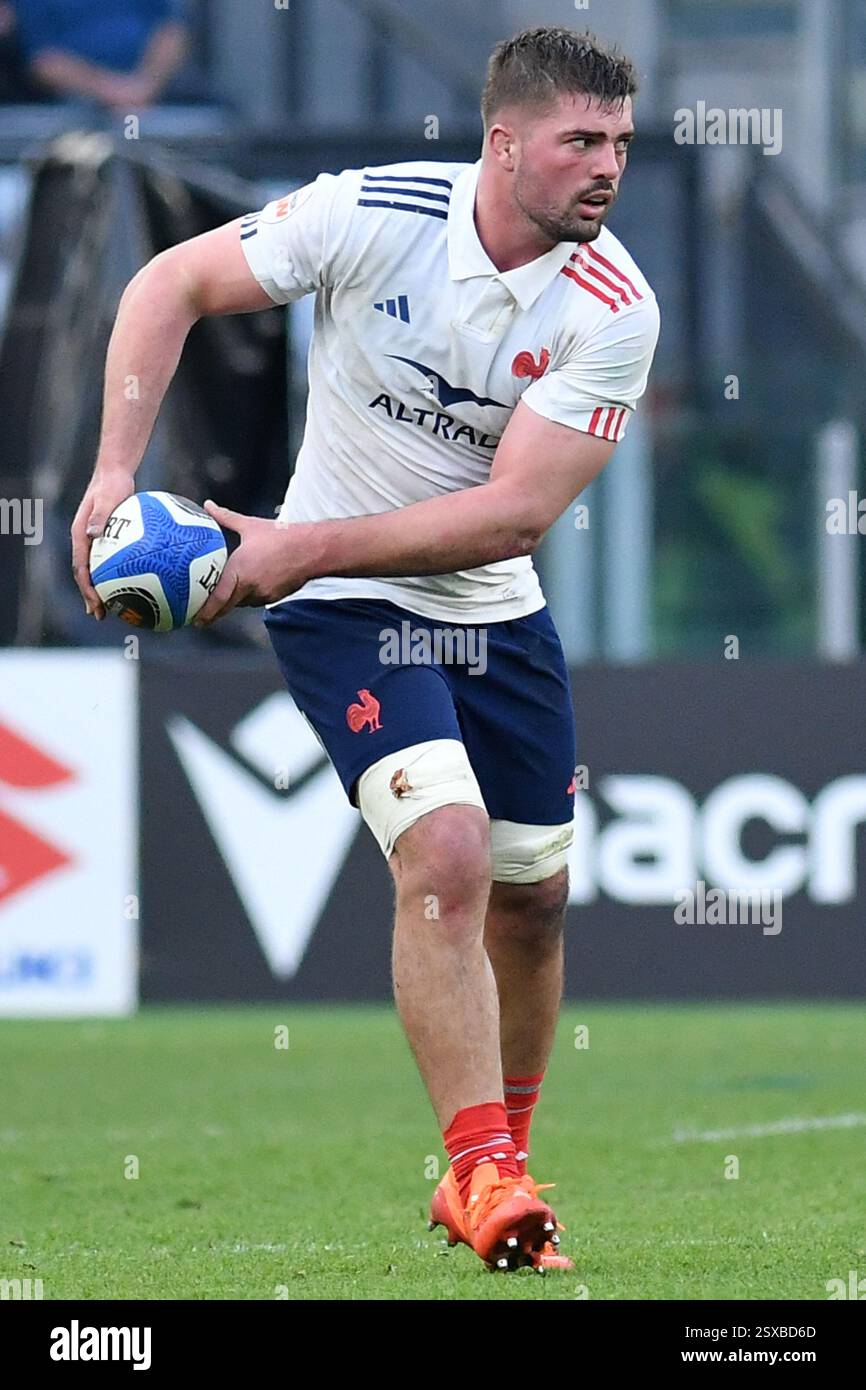 Rome, Lazio. 23rd Feb, 2025. Gregory Alldritt of France seen in action ...