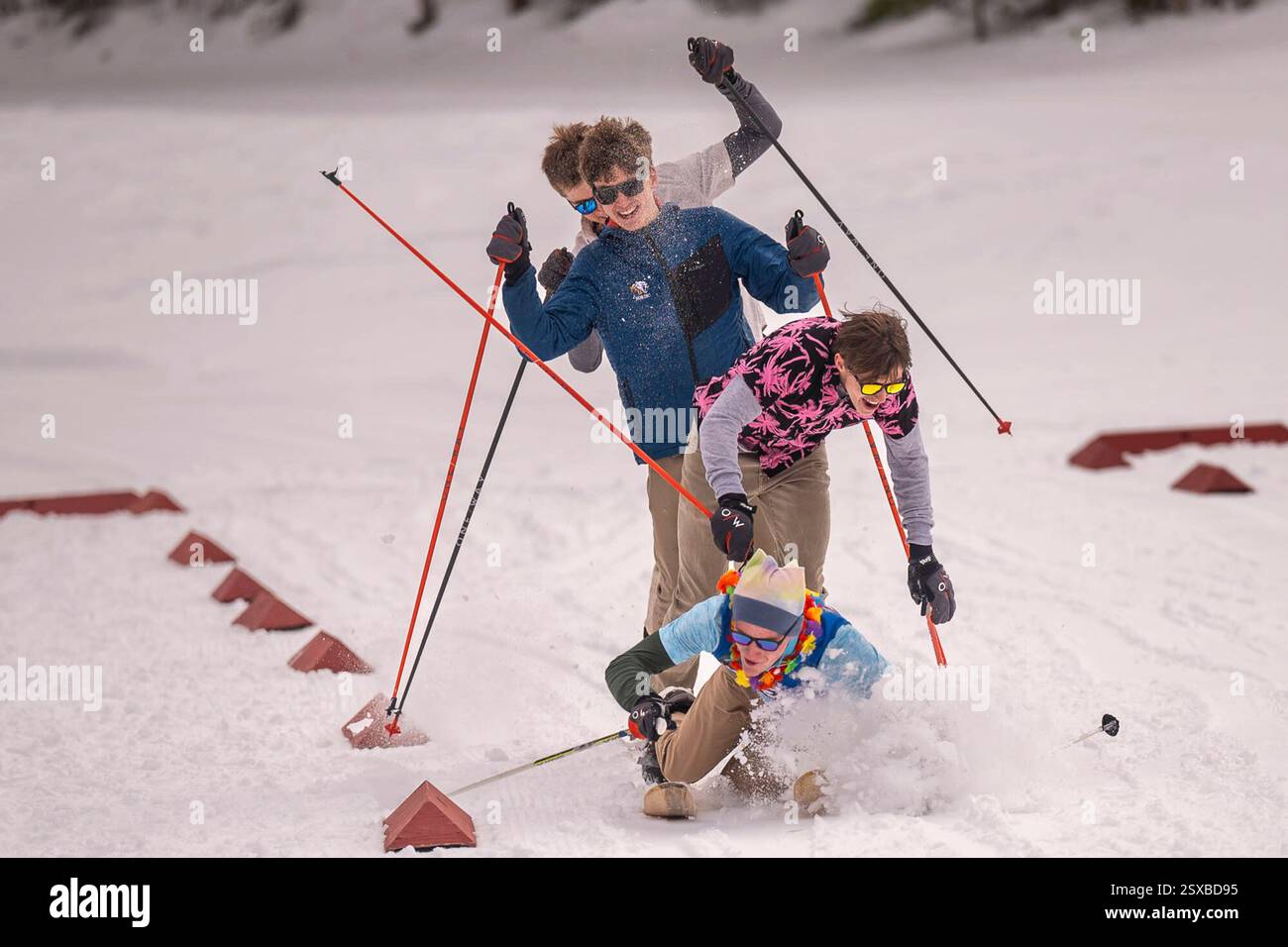 Henry McCourt, in front, Grayson Hoeft, Elias Bartlett, and Eli Hoeft ...