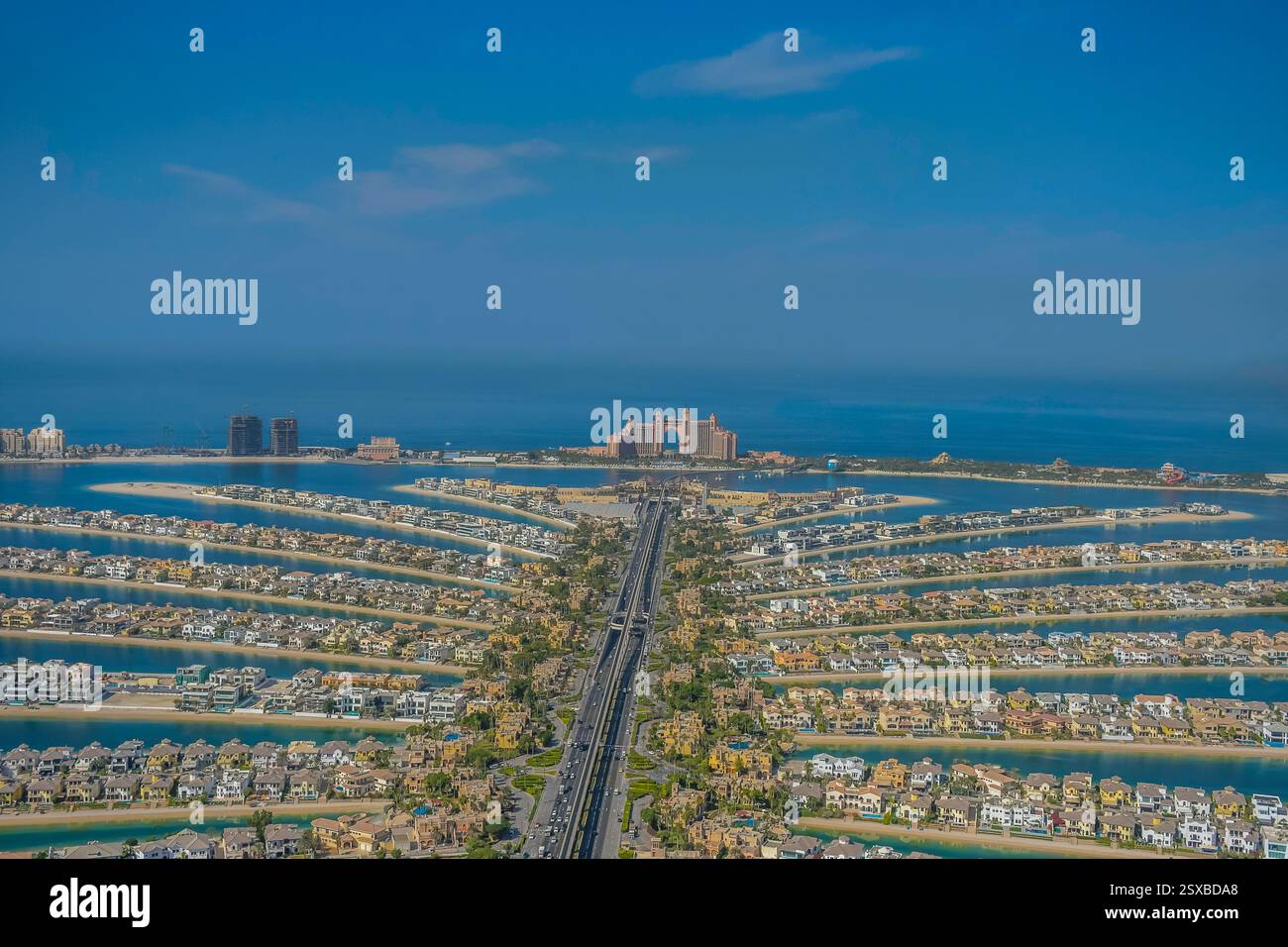 Palm Jumeirah Dubai a man made artificial island in UAE United Arab ...
