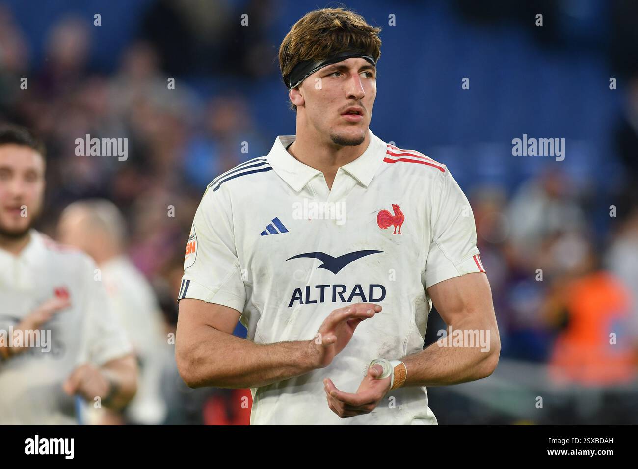 Rome, Lazio. 23rd Feb, 2025. Oscar Jegou of France celebrate the ...