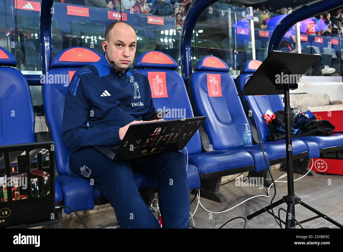 Valencia, Spain. 21st Feb, 2025. Kenny Basteleus of the RBFA pictured ...