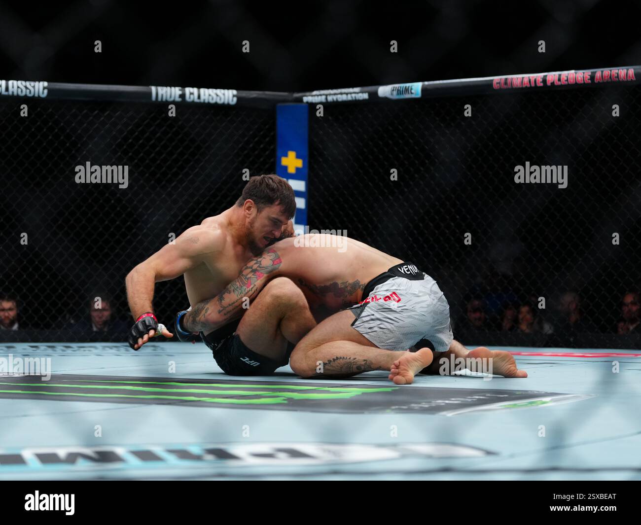 SEATTLE, WA - FEBRUARY 22: Nikolay Veretennikov and Austin Vanderford ...