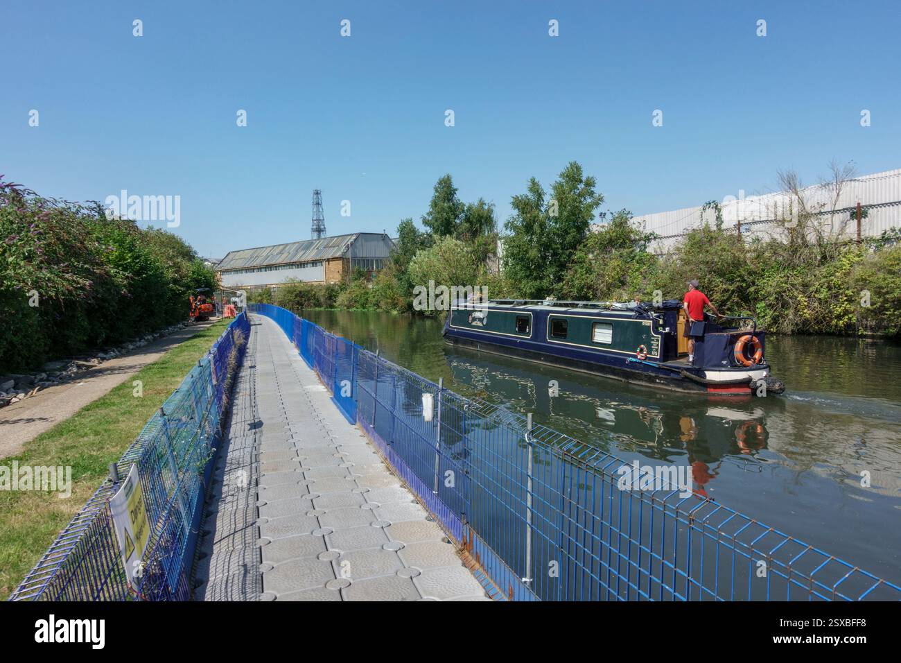 Part of a floating pontoon ("Aqua-Dock") constructed during maintenace ...