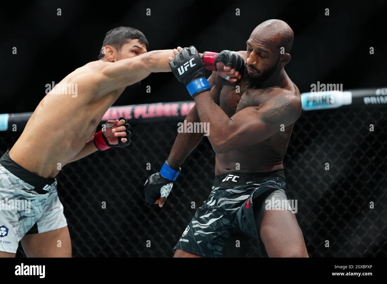 SEATTLE, WA - FEBRUARY 22: Nursulton Ruziboev and Eric McConico meet in ...