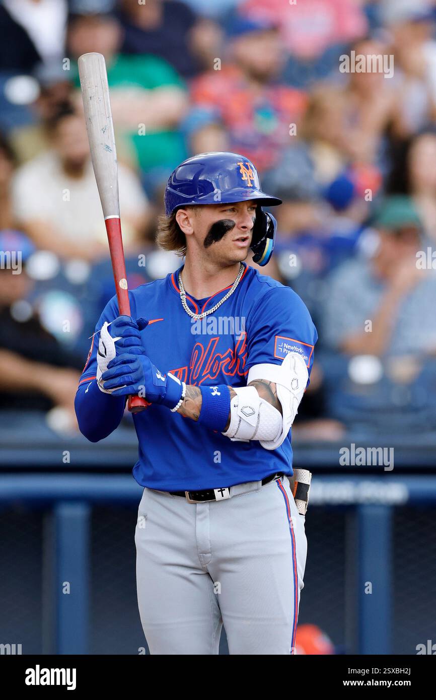 WEST PALM BEACH, FL - FEBRUARY 23: New York Mets second baseman Jett ...