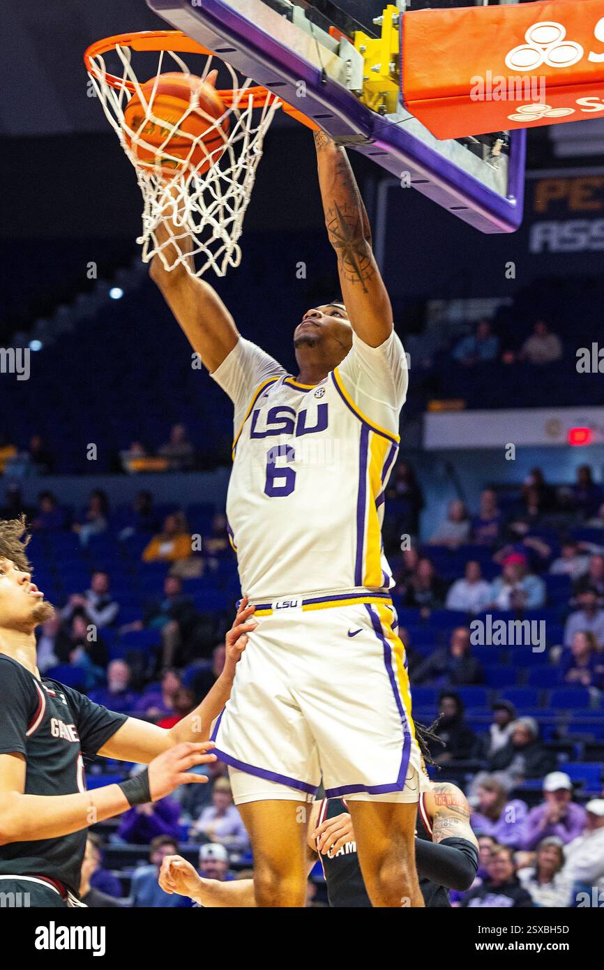 BATON ROUGE, LA - FEBRUARY 18: LSU Tigers Forward Robert Miller III (6 ...