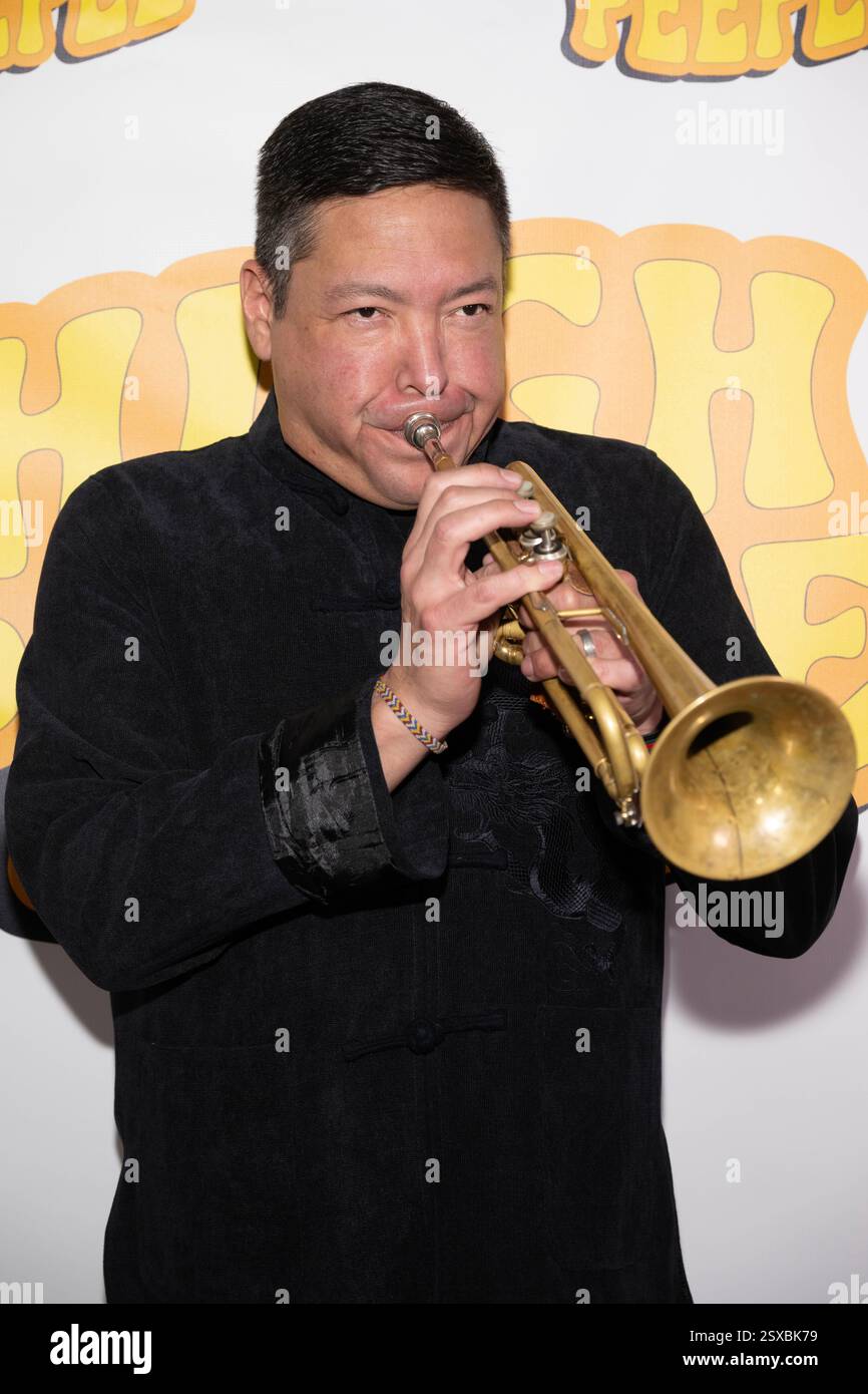 Los Angeles, USA. 22nd Feb, 2025. Hugh Peeple Musician 'Trumpet' Joe ...