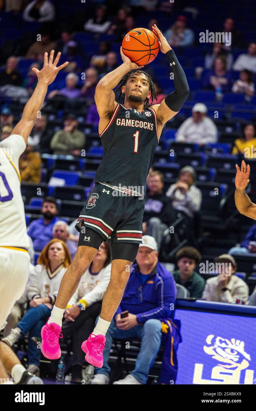 BATON ROUGE, LA - FEBRUARY 18: South Carolina Gamecocks guard Jacobi ...