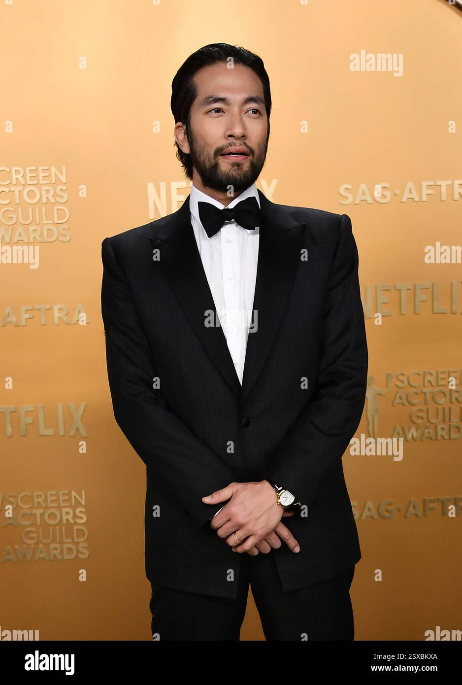 Shinnosuke Abe arrives at the 31st annual Screen Actors Guild Awards on ...