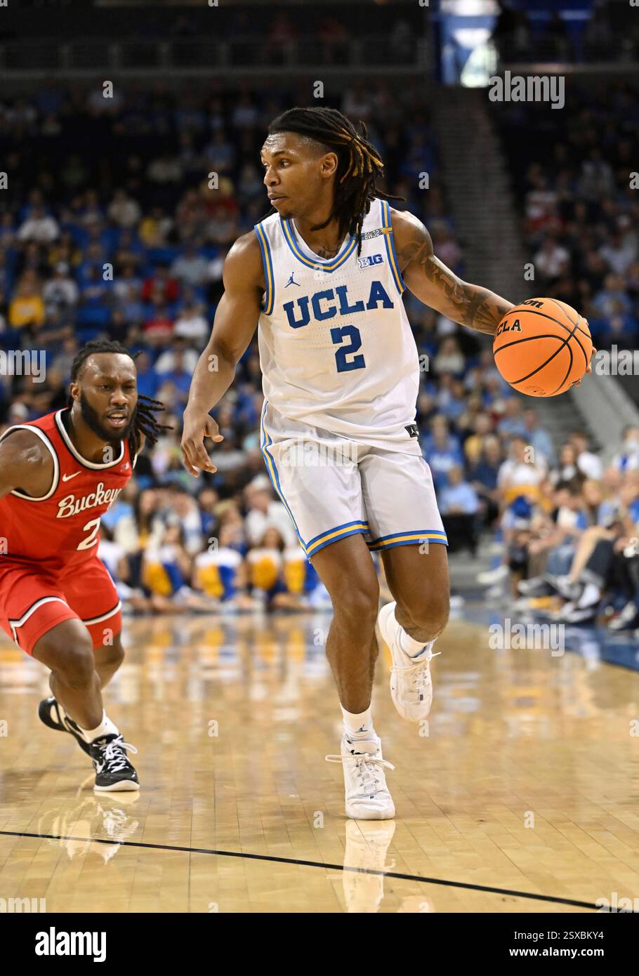 LOS ANGELES, CA - FEBRUARY 23: UCLA Bruins guard Dylan Andrews (2 ...