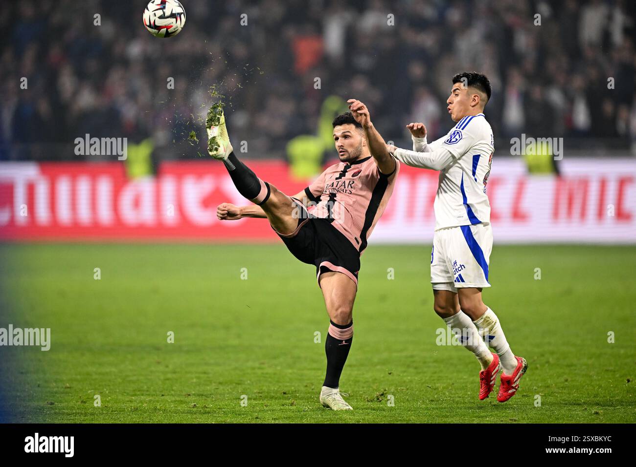 France. 23 Feb, 2025. 09 Goncalo MATIAS RAMOS (psg) - 23 Thiago ALMADA ...