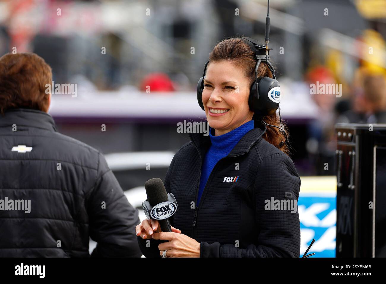 HAMPTON, GA - FEBRUARY 23: Fox pit reporter Jamie Little smiles on pit ...