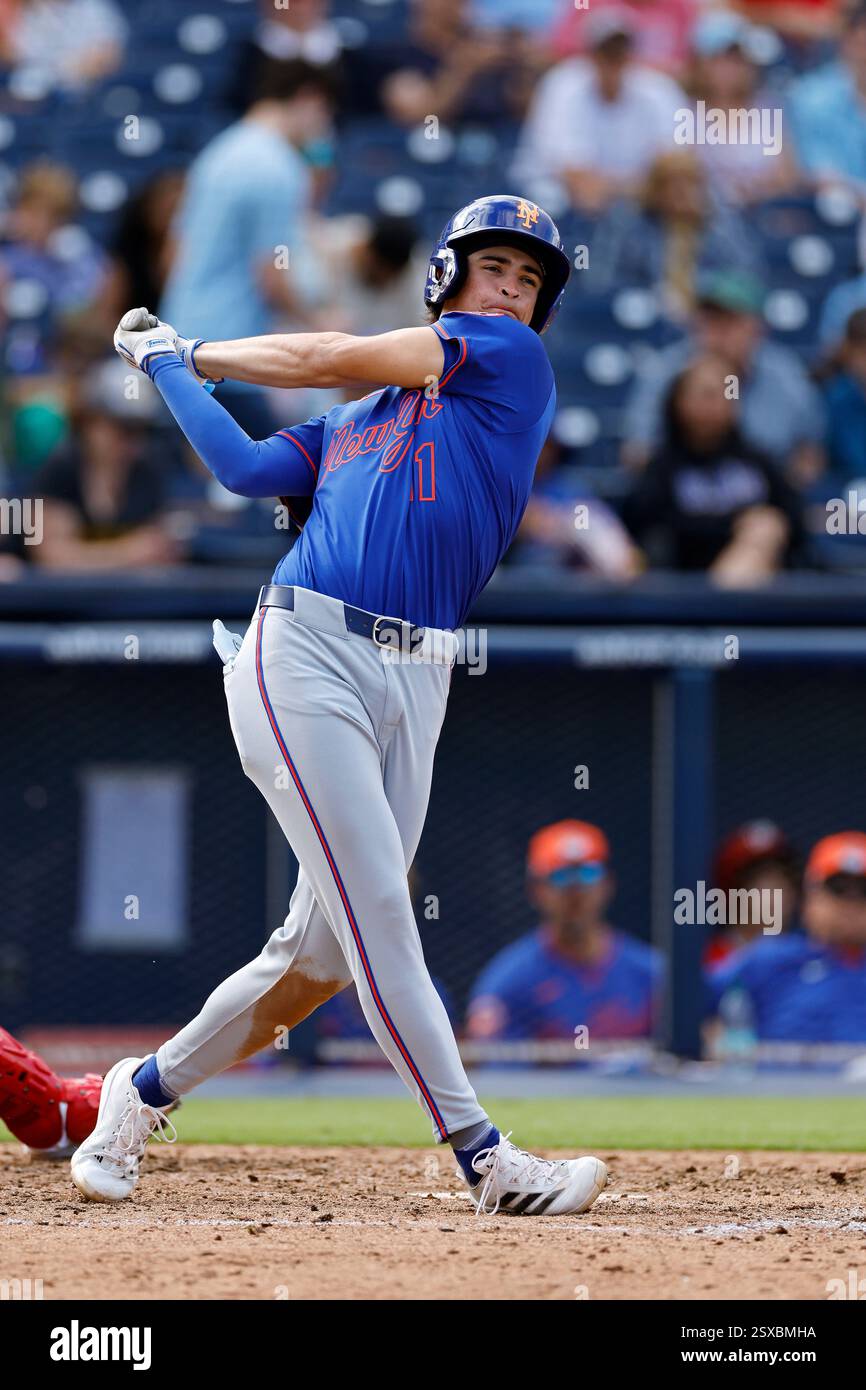 WEST PALM BEACH, FL - FEBRUARY 23: New York Mets designated hitter ...