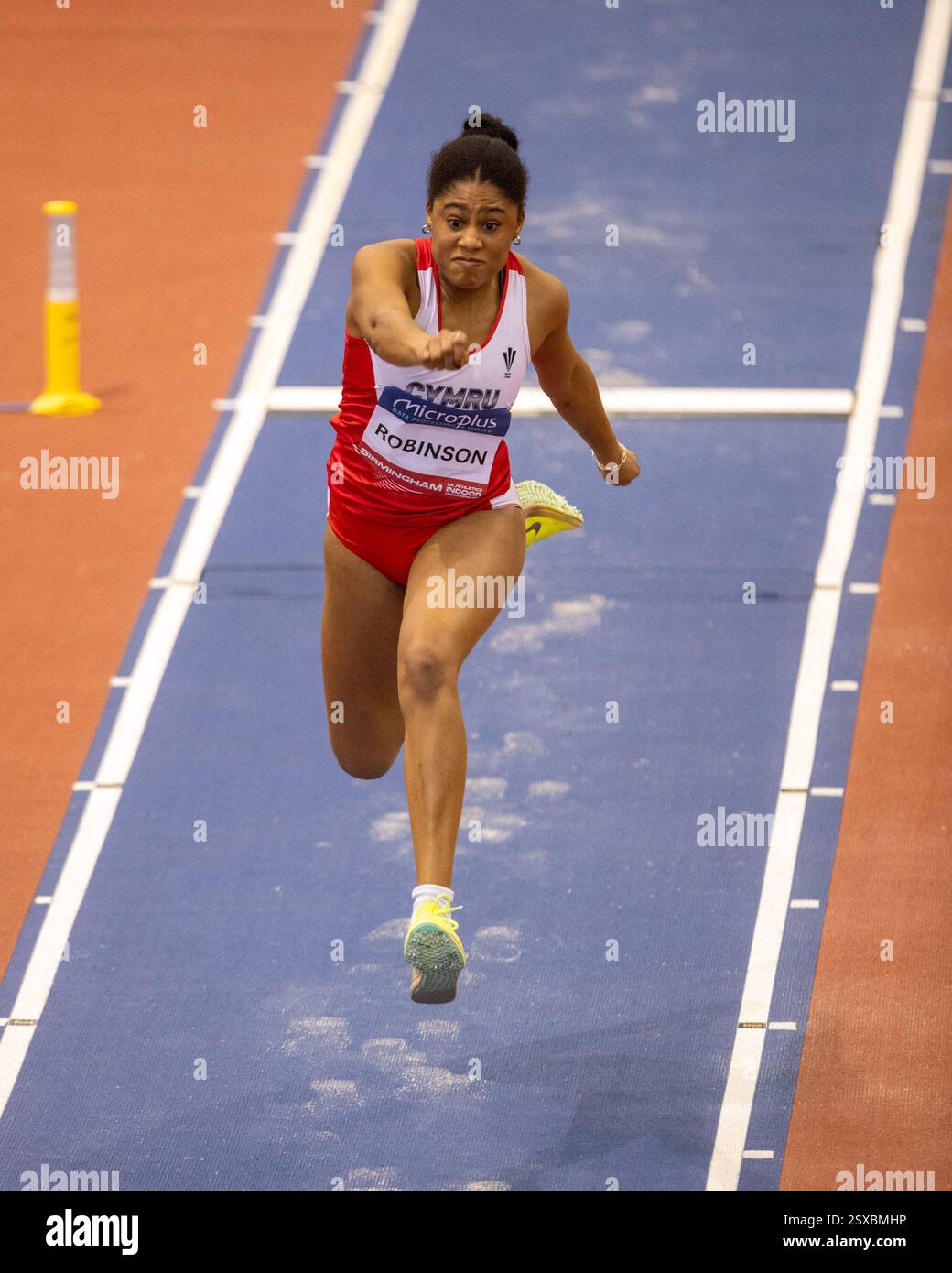 Utilita Arena, Birmingham, UK. 23rd Feb, 2025. Reese Robinson in action ...