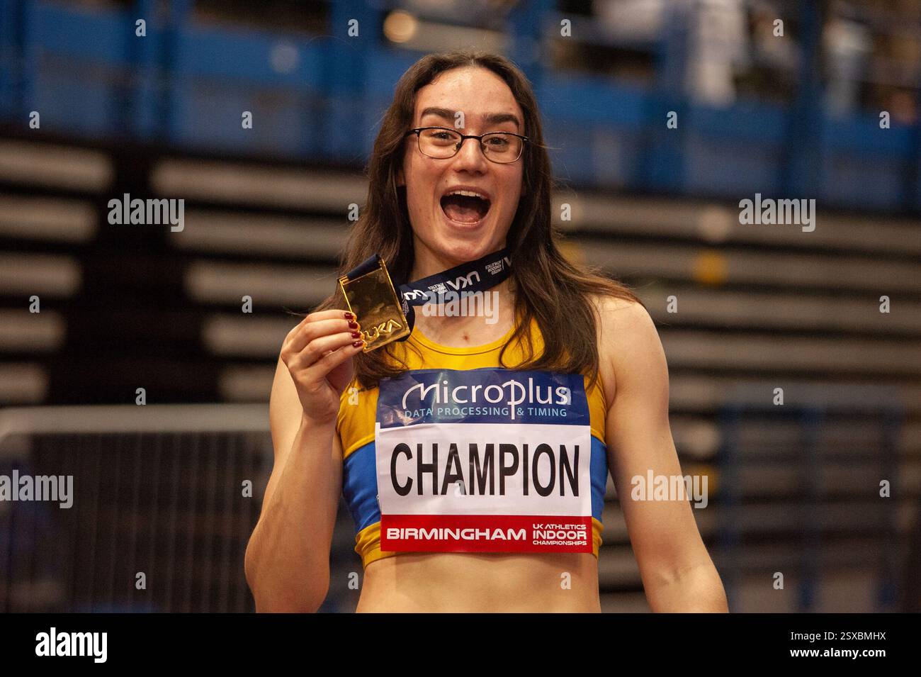 Utilita Arena, Birmingham, UK. 23rd Feb, 2025. Alyson Bell with her ...