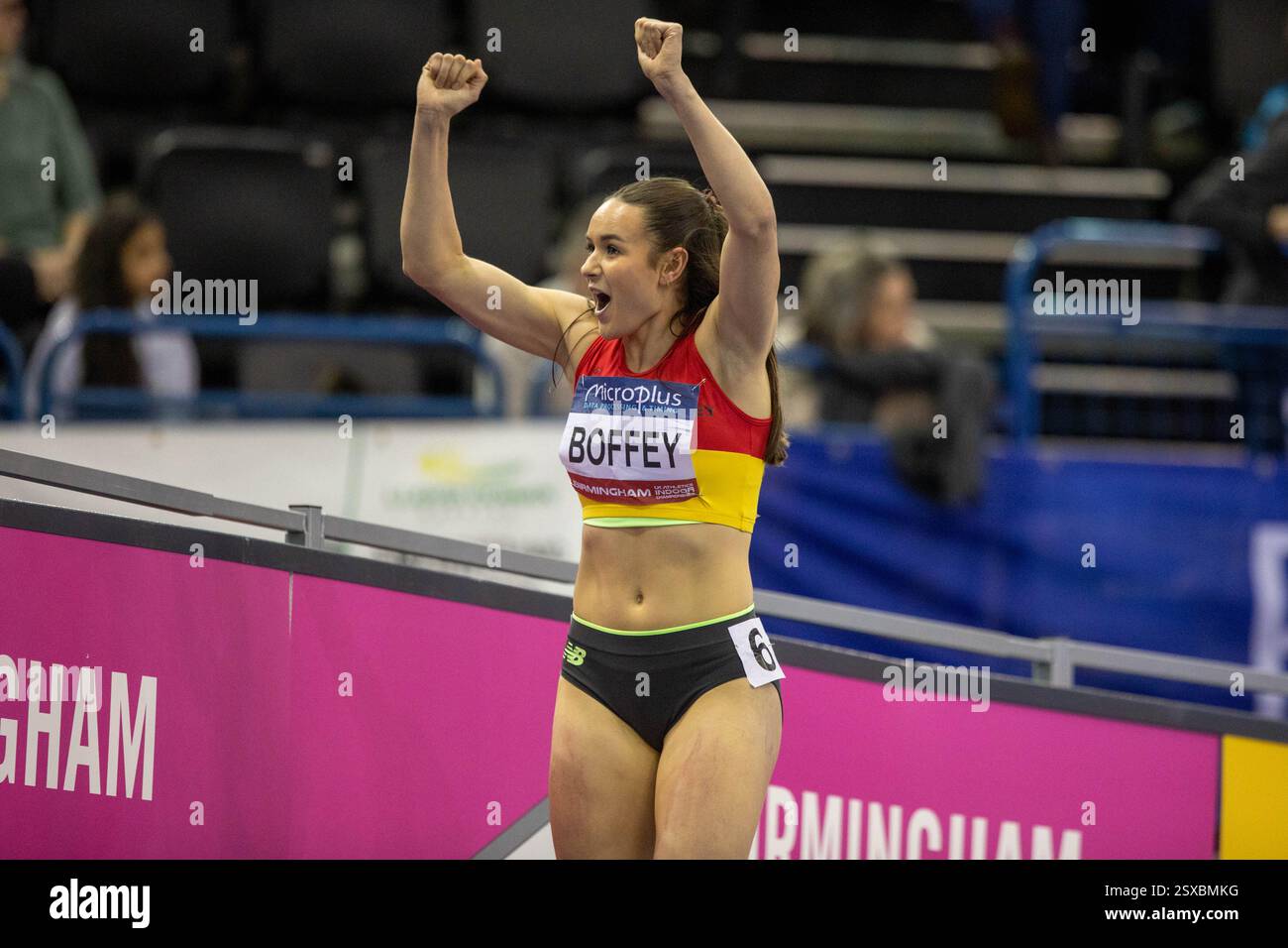Utilita Arena, Birmingham, UK. 23rd Feb, 2025. Isabelle Boffey ...