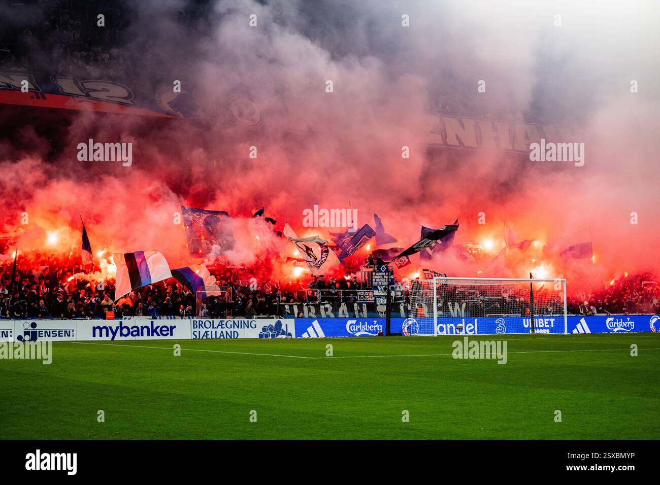 Copenhagen, Denmark. 23rd, February 2025. Football fans of FC ...