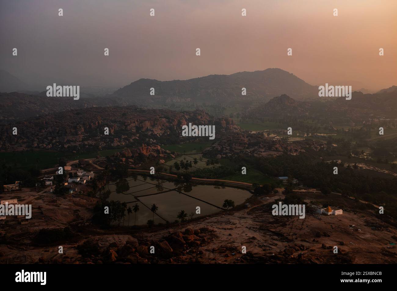 Views from the Monkey Temple, Hampi, India Stock Photo - Alamy