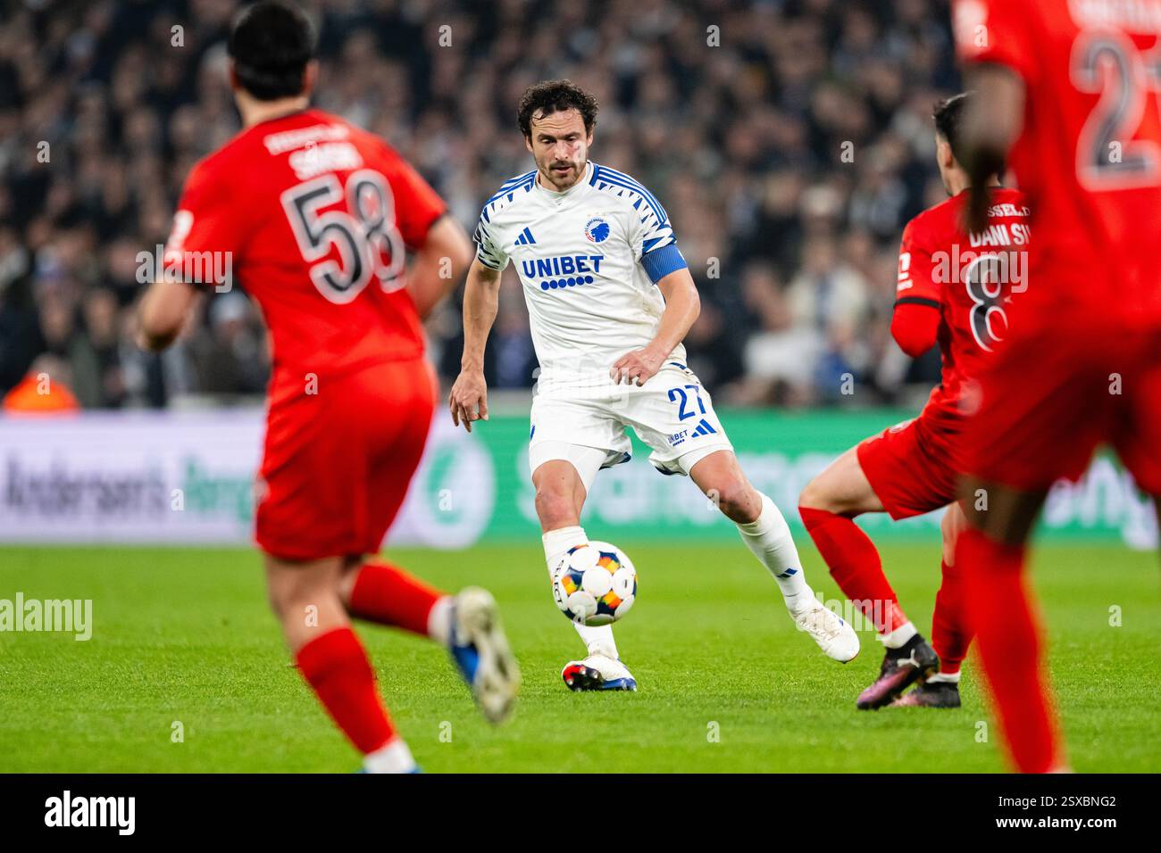 Copenhagen, Denmark. 23rd Feb, 2025. Thomas Delaney (27) of FC ...