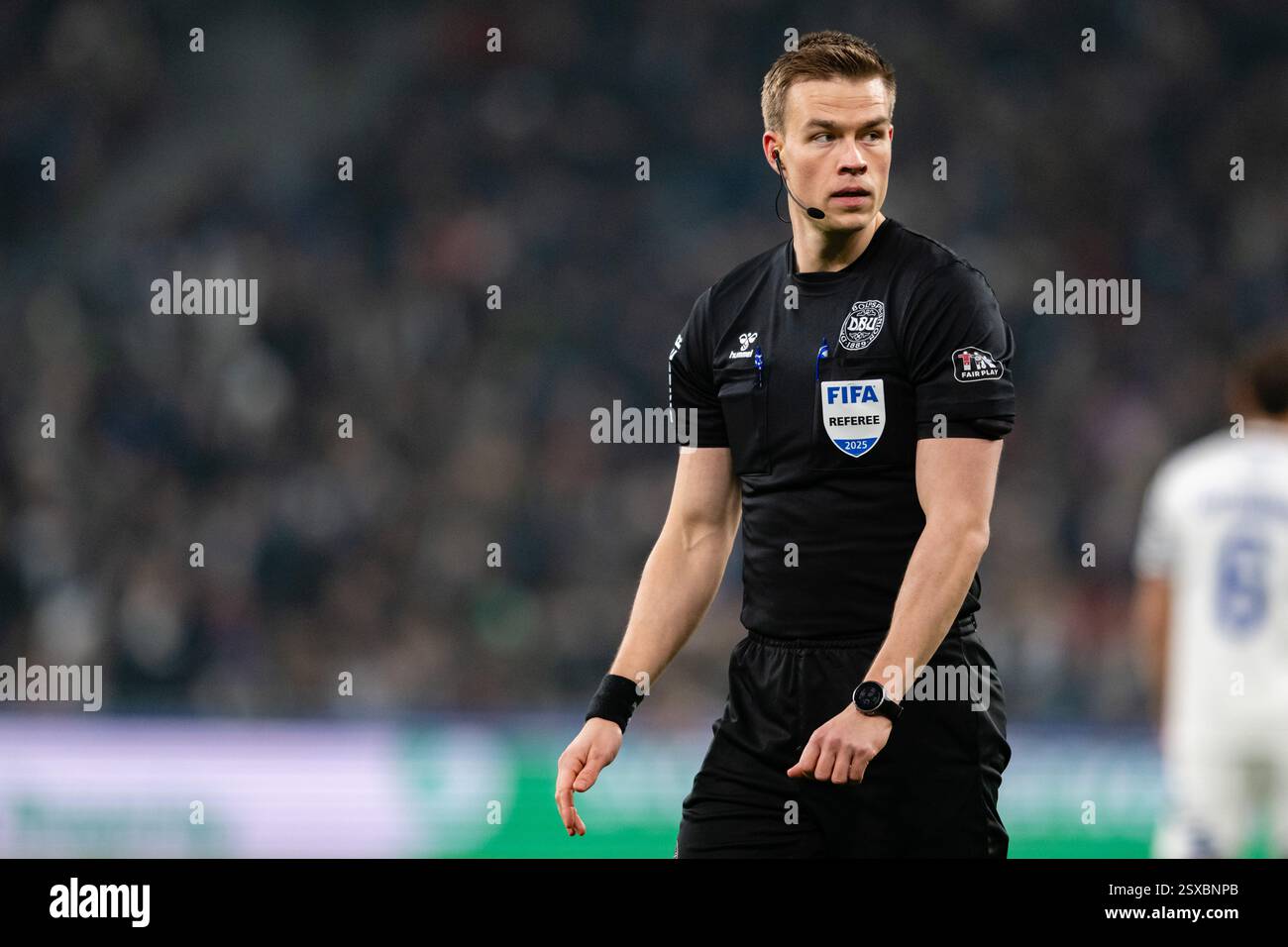 Copenhagen, Denmark. 23rd Feb, 2025. Referee Jacob Karlsen seen during ...