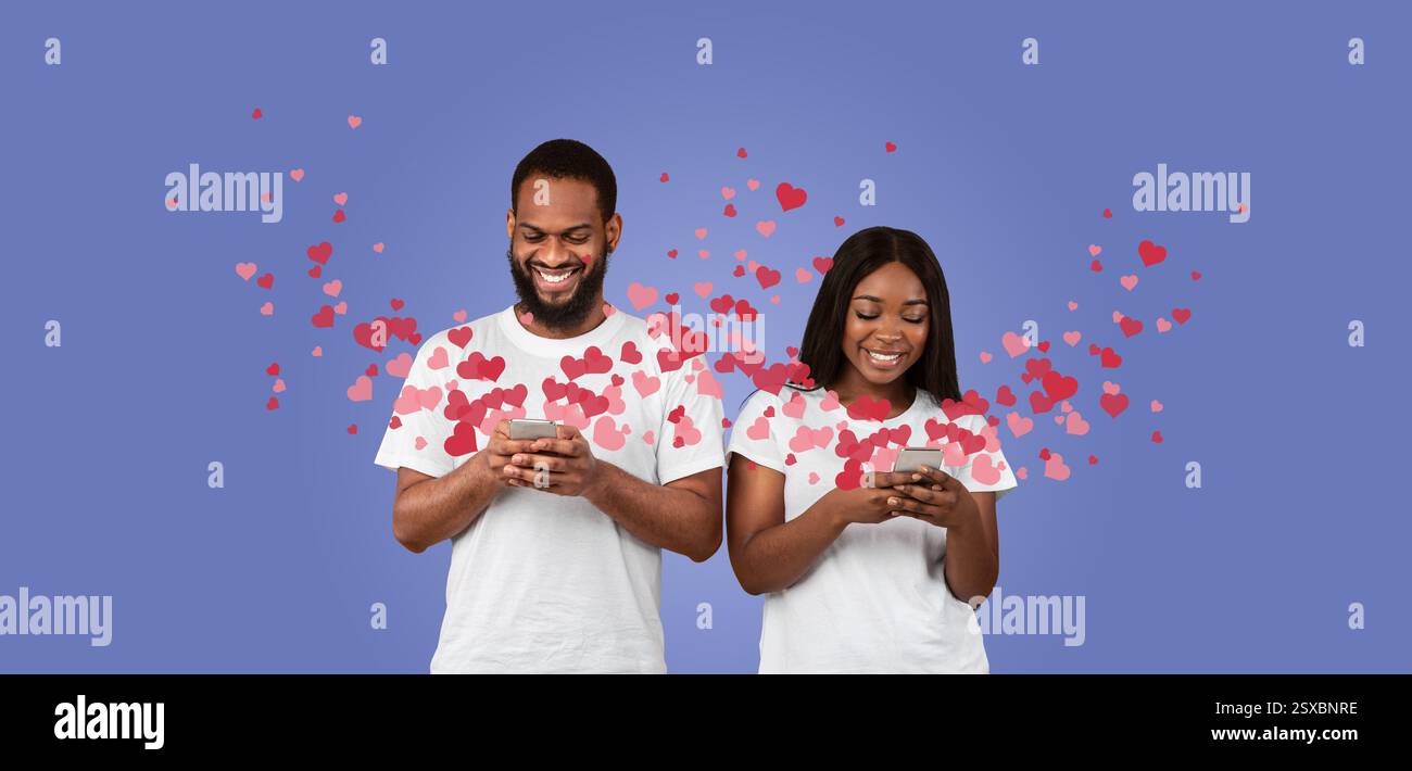 Couple celebrates love on St. Valentines Day with heart-themed messages ...
