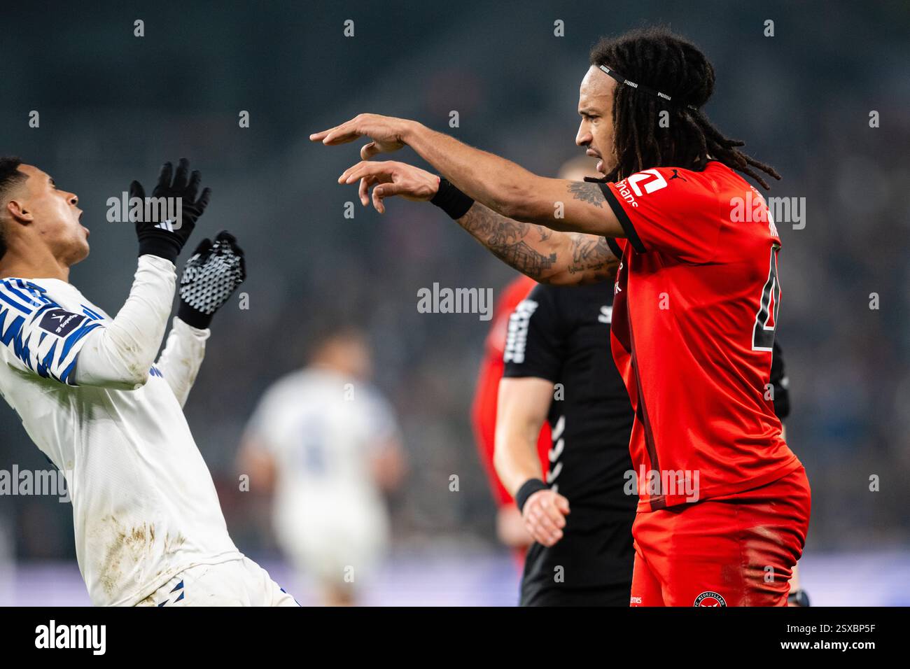 Copenhagen, Denmark. 23rd Feb, 2025. Kevin Mbabu (43) of FC Midtjylland ...