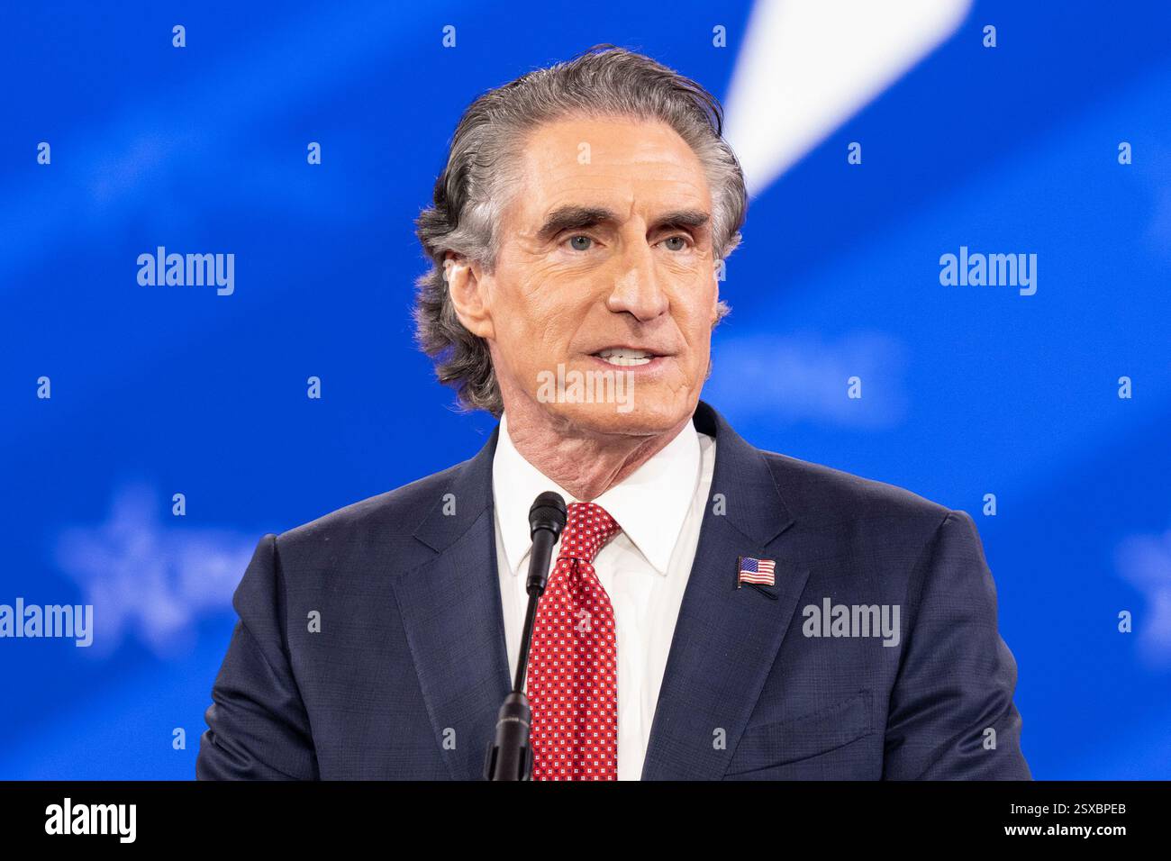 Secretary of the Interior Doug Burgum speaks during 2025 CPAC Conference Day 3 at Gaylord ...