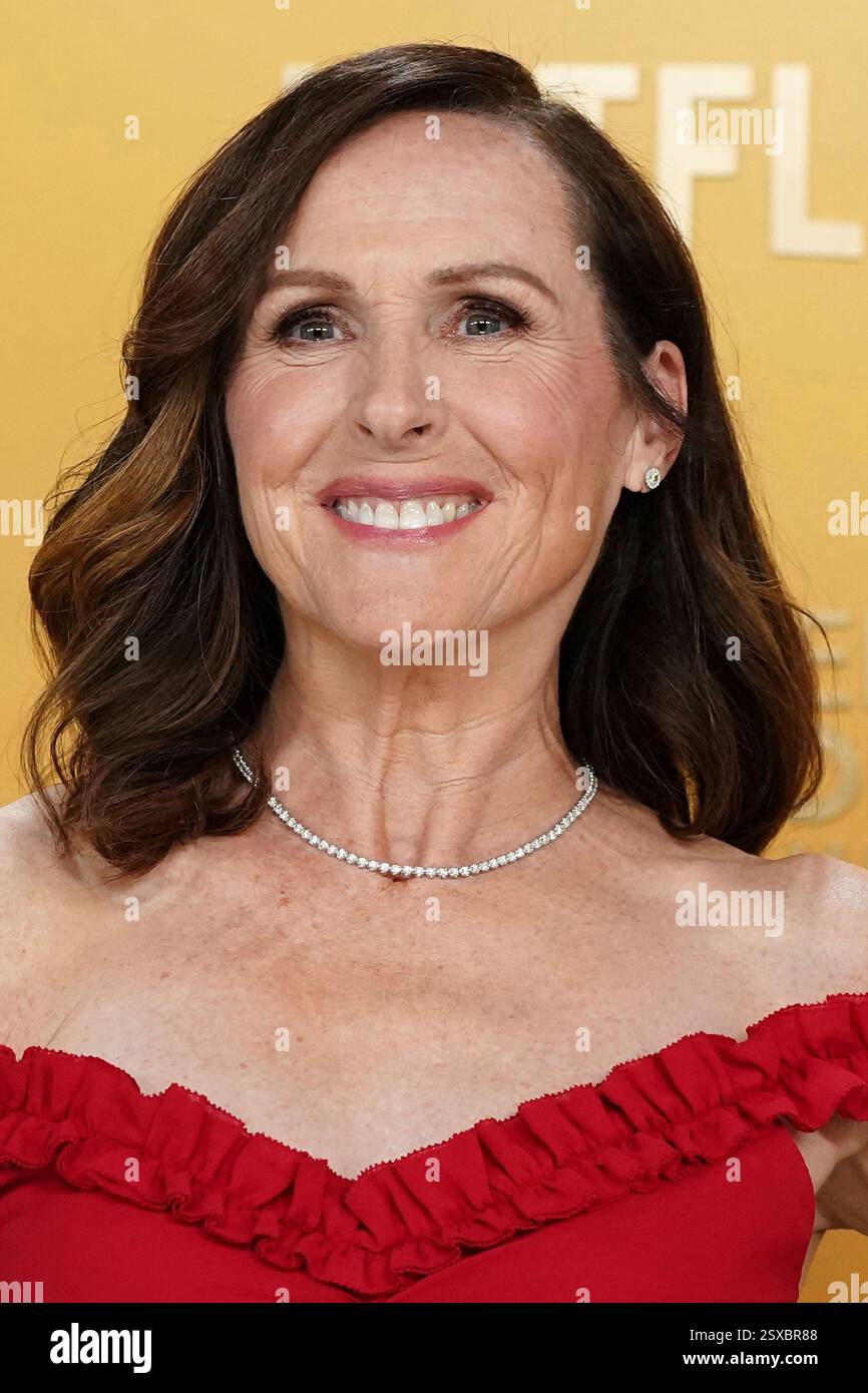 Molly Shannon arrives at the 31st annual Screen Actors Guild Awards on Sunday, Feb. 23, 2025, at ...
