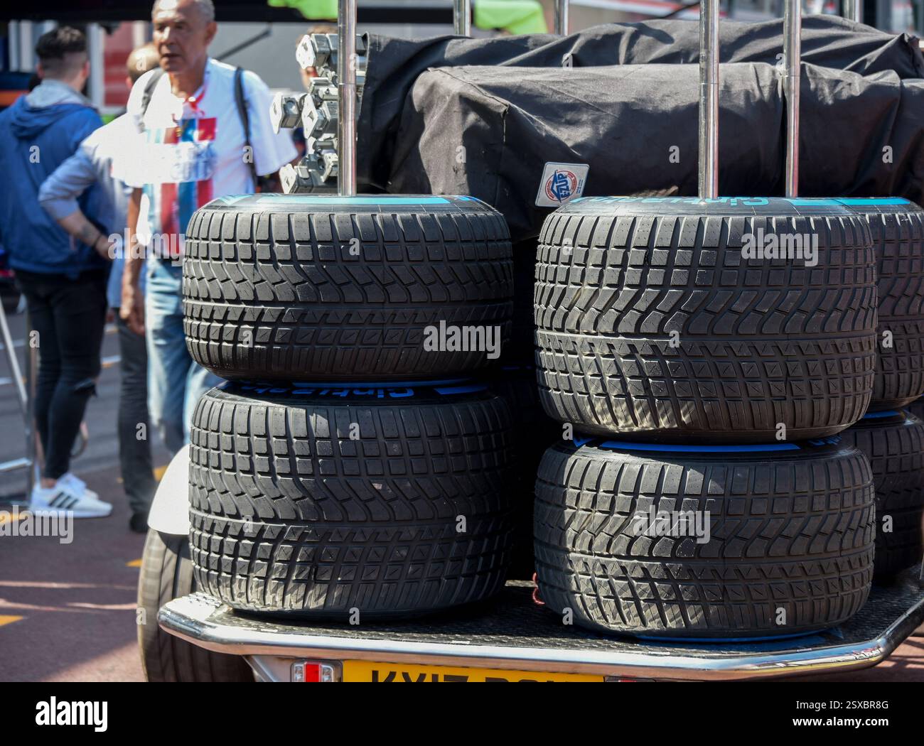 Pirelli F1 tyres at Monaco Stock Photo - Alamy