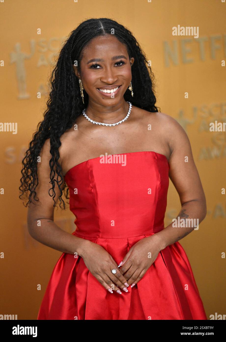 Los Angeles, United States. 23rd Feb, 2025. Yasmine Sahid attends the ...