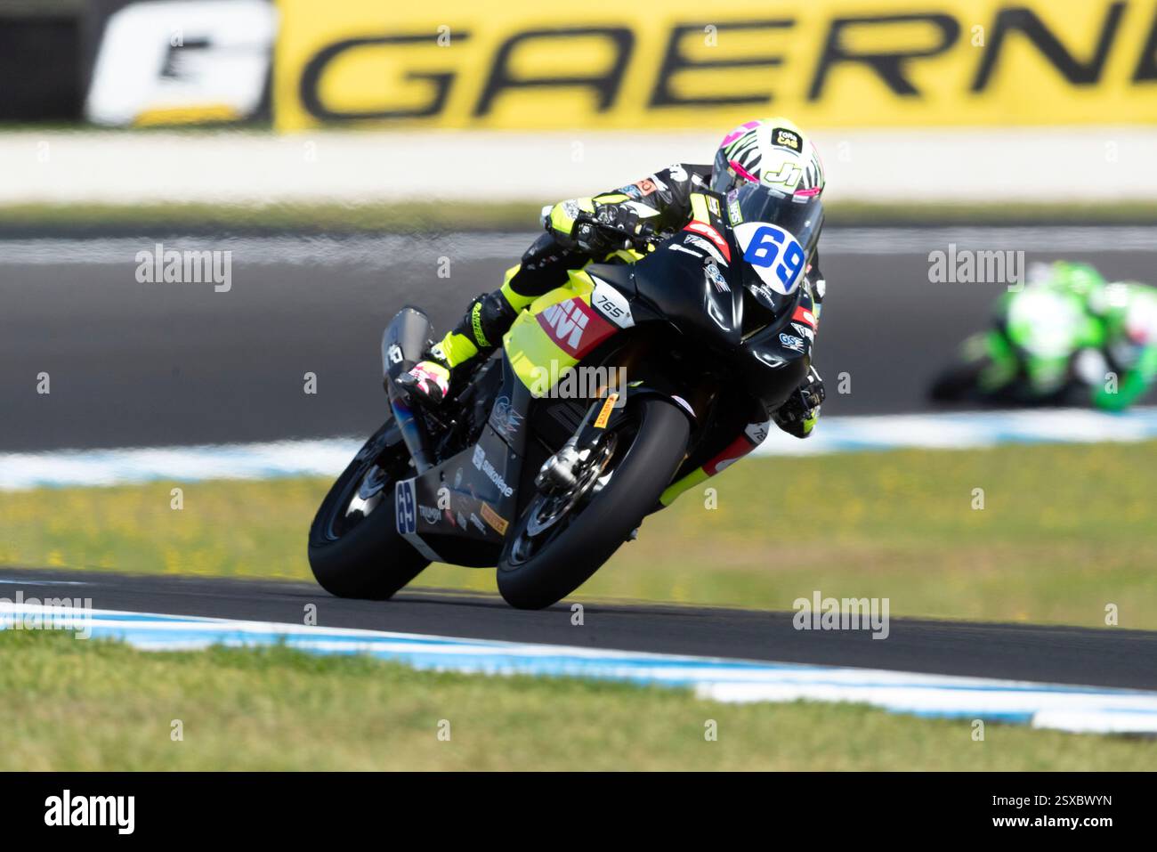 PHILLIP ISLAND, AUSTRALIA - FEBRUARY 23: Tom Booth-Amos (GBR) riding ...