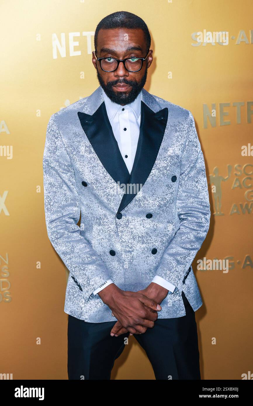 Los Angeles, USA. 23rd Feb, 2025. Corey Hendrix walking on the red ...