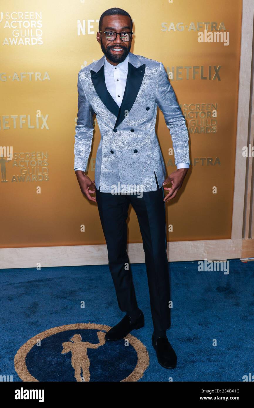 Los Angeles, USA. 23rd Feb, 2025. Corey Hendrix walking on the red carpet at the 31st Annual ...