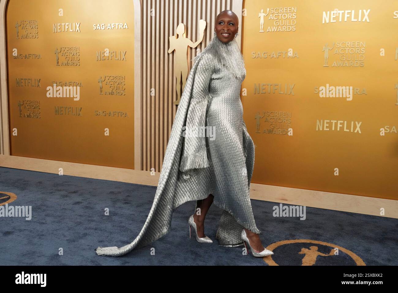 Cynthia Erivo arrives at the 31st annual Screen Actors Guild Awards on ...