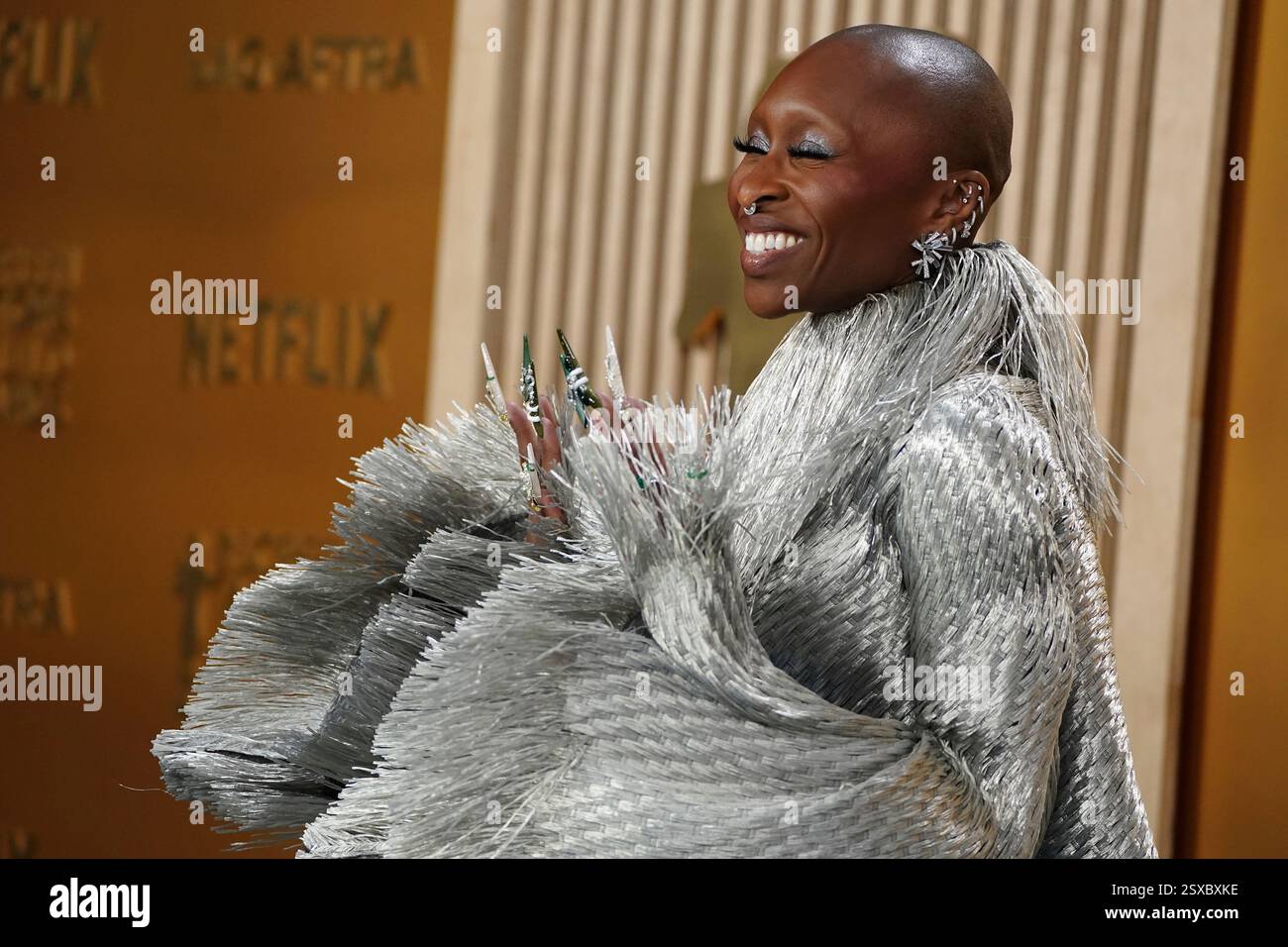 Cynthia Erivo arrives at the 31st annual Screen Actors Guild Awards on ...