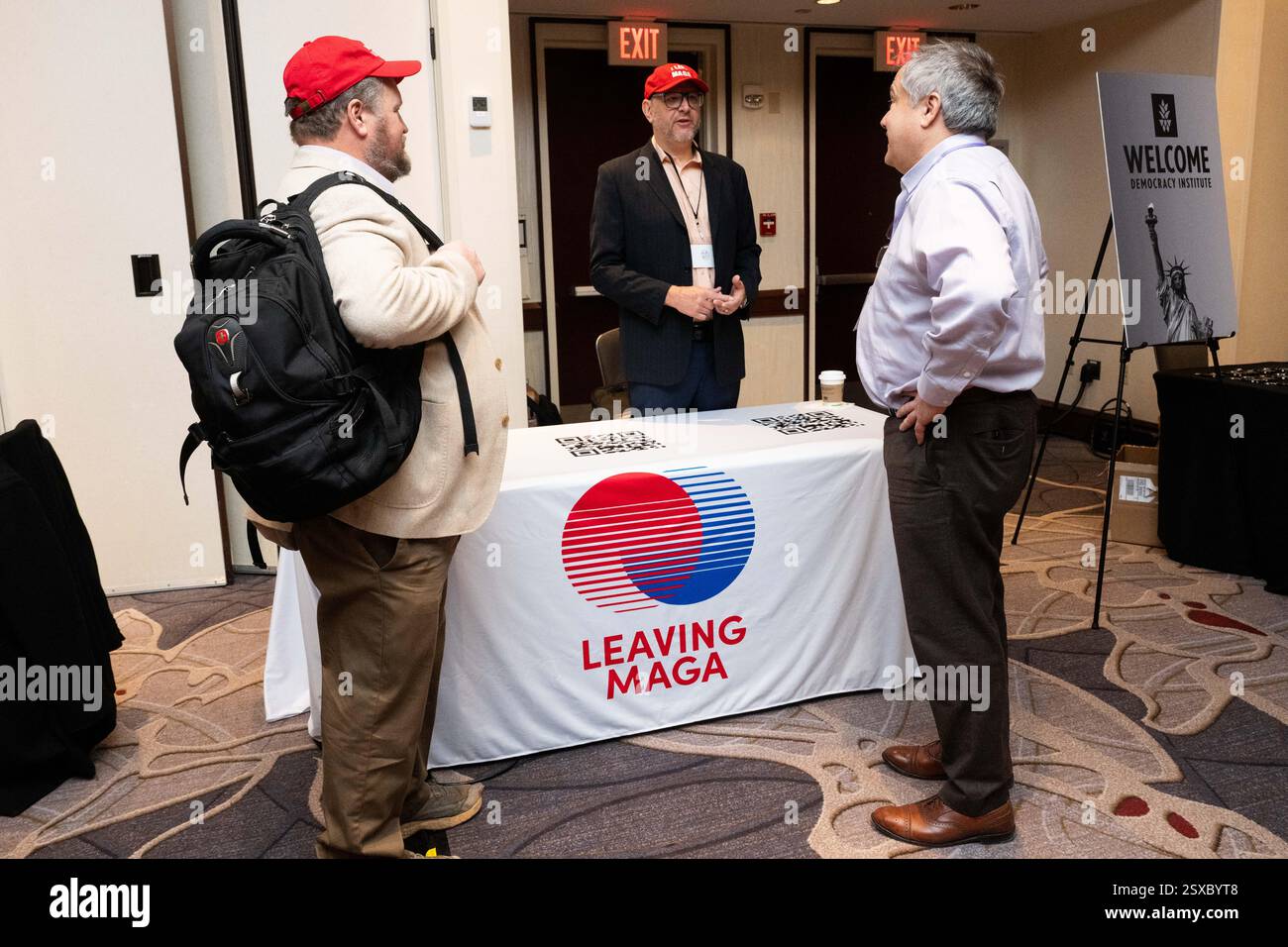 The Leaving Maga organization table at the Principles First Summit in ...