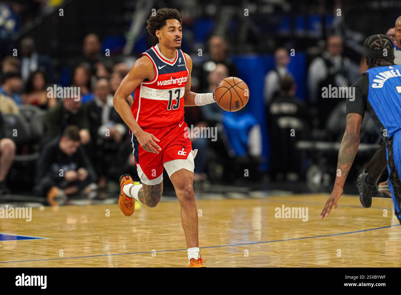 Orlando, Florida, USA, February 23, 2025, Washington Wizards guard ...