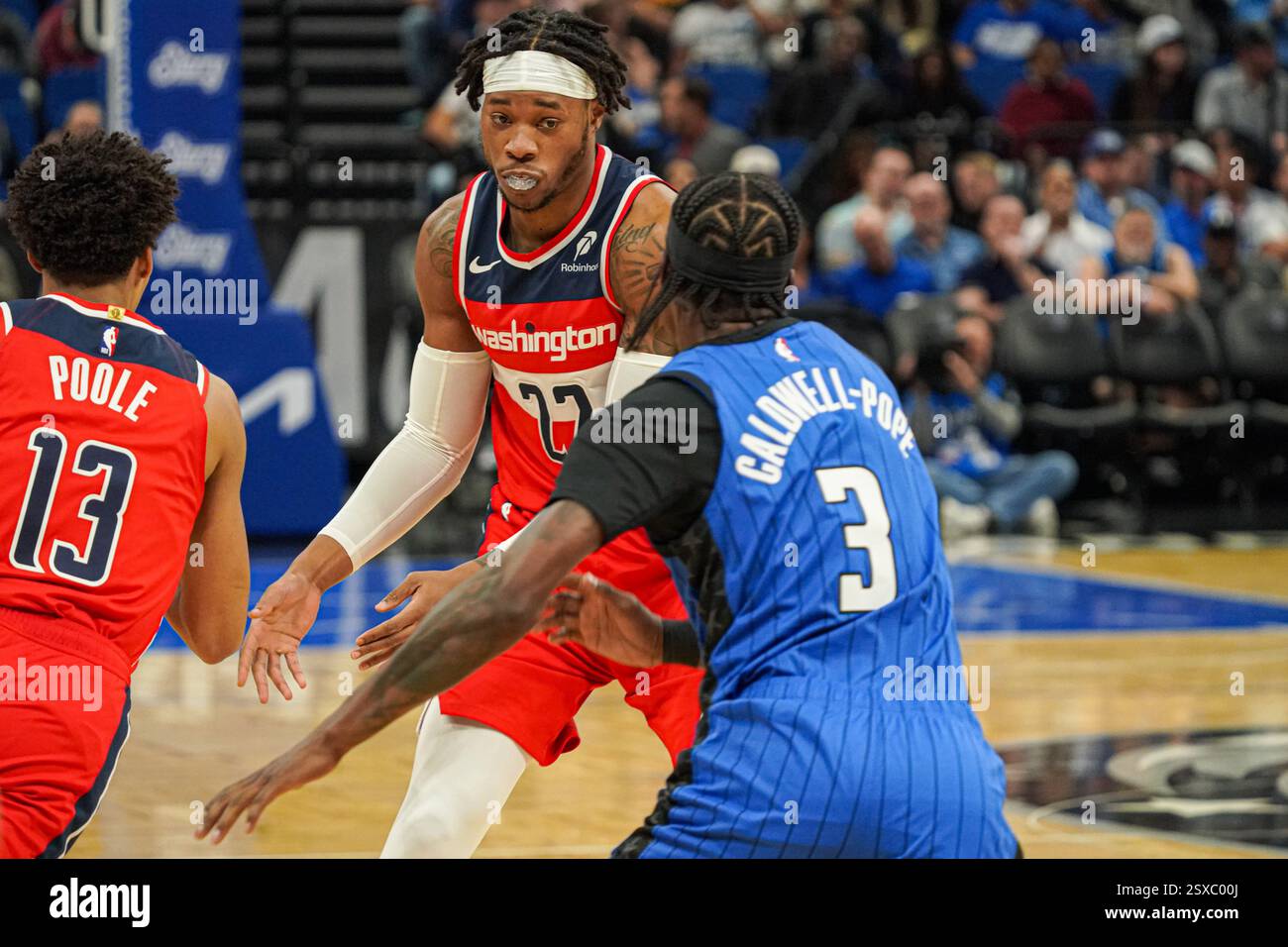 Orlando, Florida, USA, February 23, 2025, Washington Wizards center ...