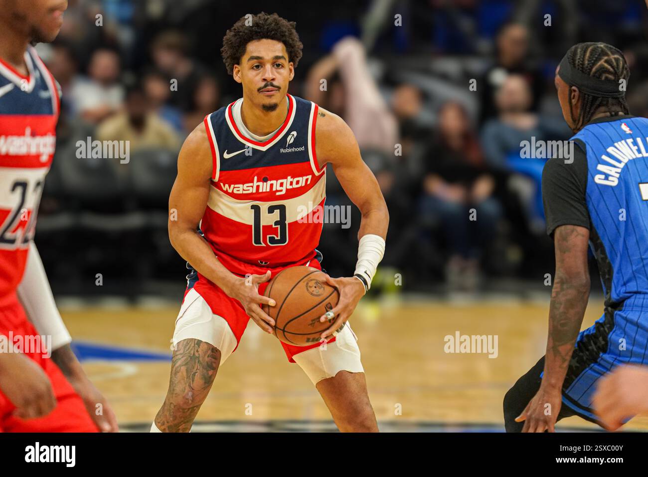 Orlando, Florida, USA, February 23, 2025, Washington Wizards guard ...