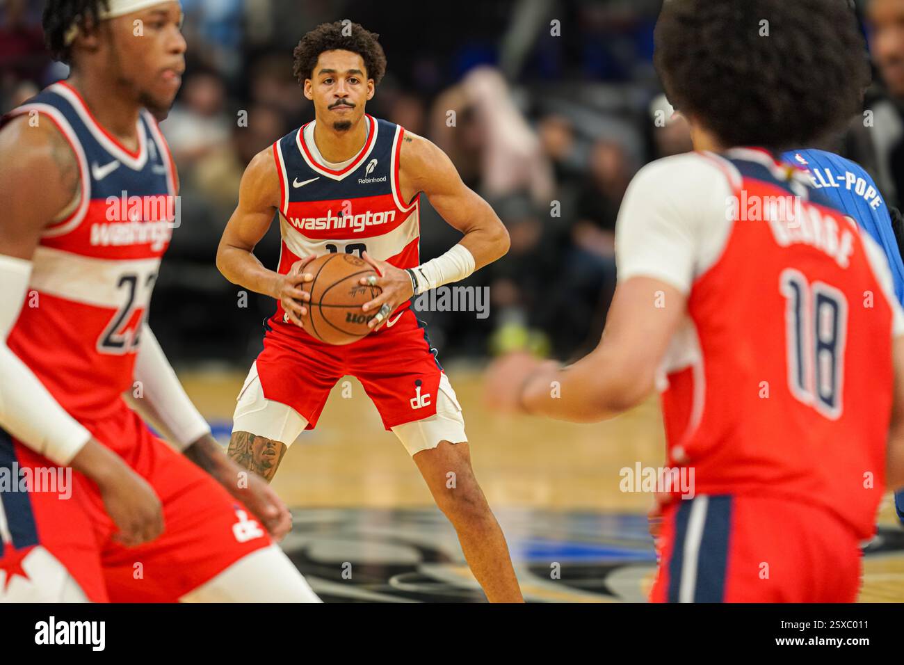 Orlando, Florida, USA, February 23, 2025, Washington Wizards guard ...