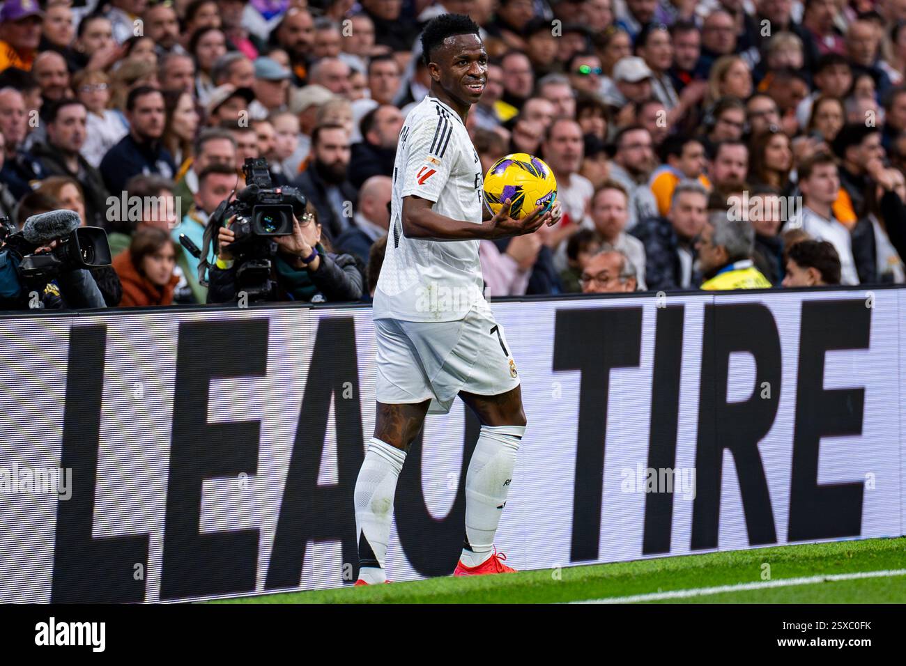 Madrid, Madrid, Spain. 23rd Feb, 2025. Vinicius Junior of Real Madrid ...