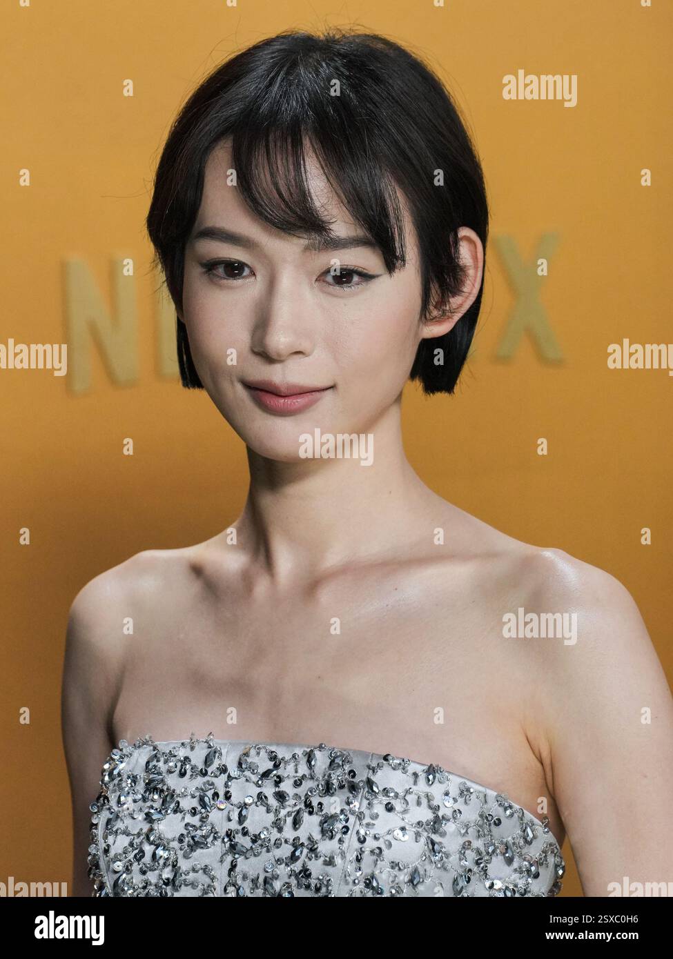 Moeka Hoshi walking on the red carpet at the 31st Annual Screen Actors ...